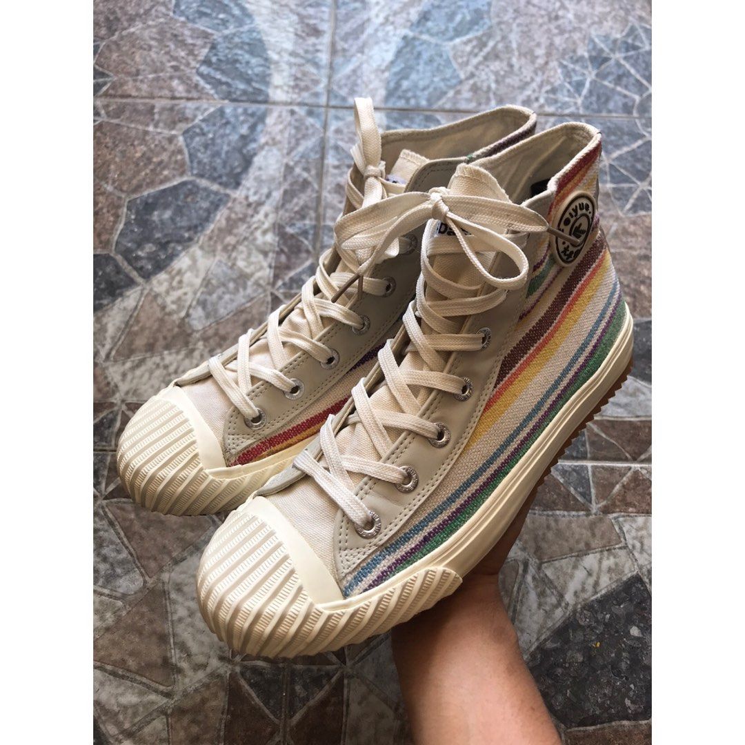 Feiyue Dafu "Rainbow fabric" Workwear Hi Top Sneakers, Men's Fashion ...