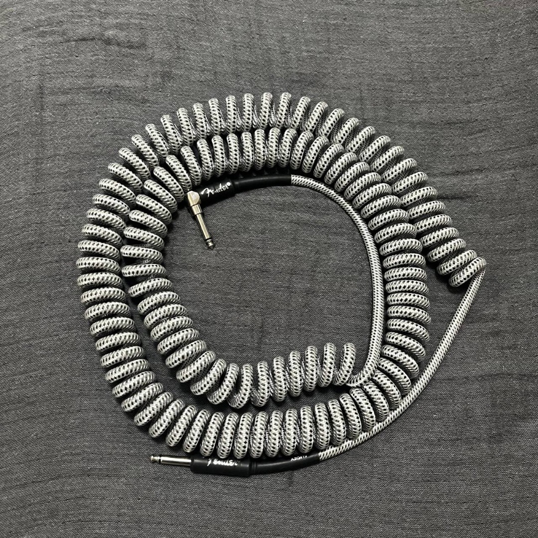 Fender Professional Coil Guitar Cable, White Tweed, 30ft, Hobbies ...