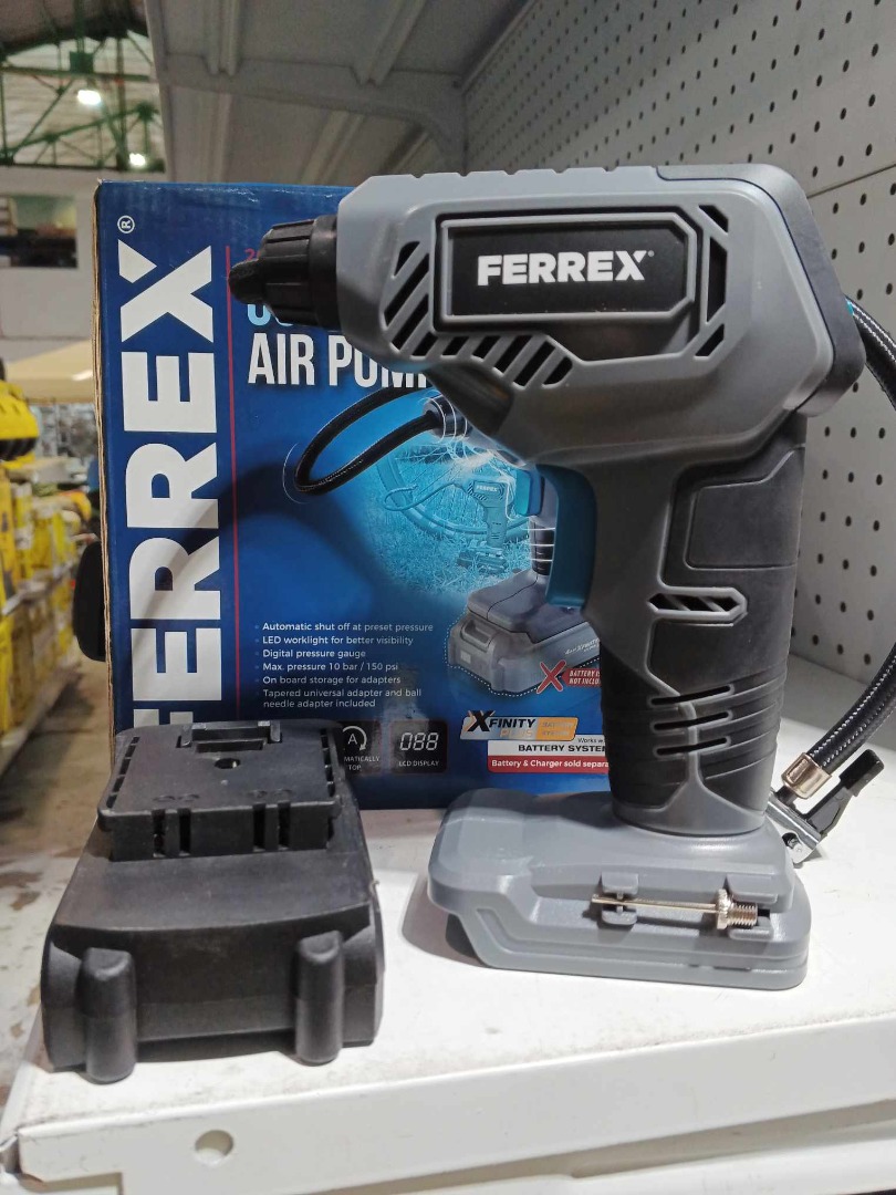 Ferrex Cordless Air Pump, Commercial & Industrial, Construction Tools ...