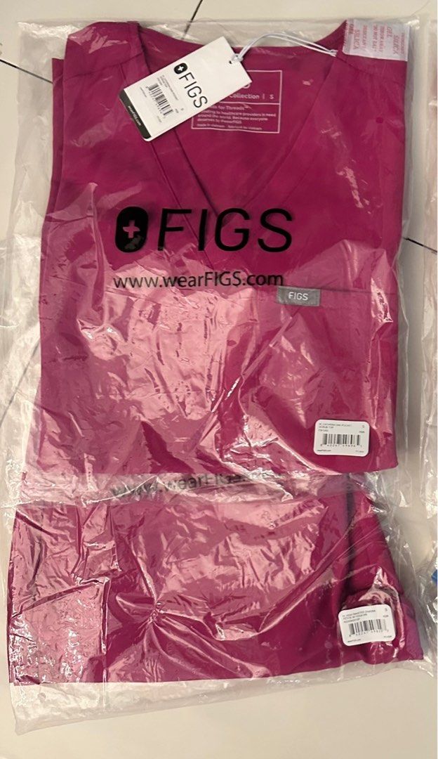 Figs Scrub suit in Raspberry Sorbet color (small), Women's Fashion ...