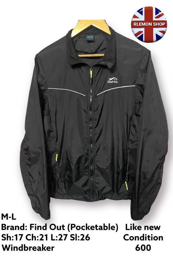 Find Out Pocketable Windbreaker Jacket, Men's Fashion, Coats, Jackets ...