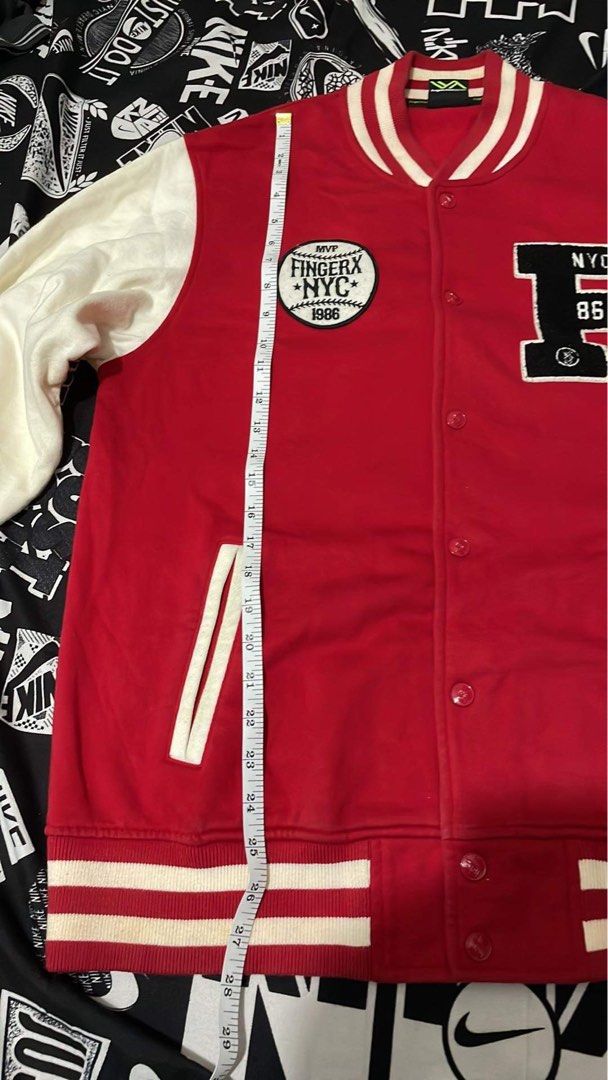 Finger X Varsity Jacket, Men's Fashion, Coats, Jackets and Outerwear on ...