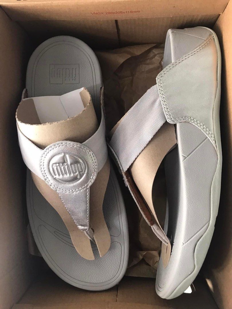 Fitflop Walkstar Silver US5,6,7,8,9, Women's Fashion, Footwear, Flats & Sandals on Carousell