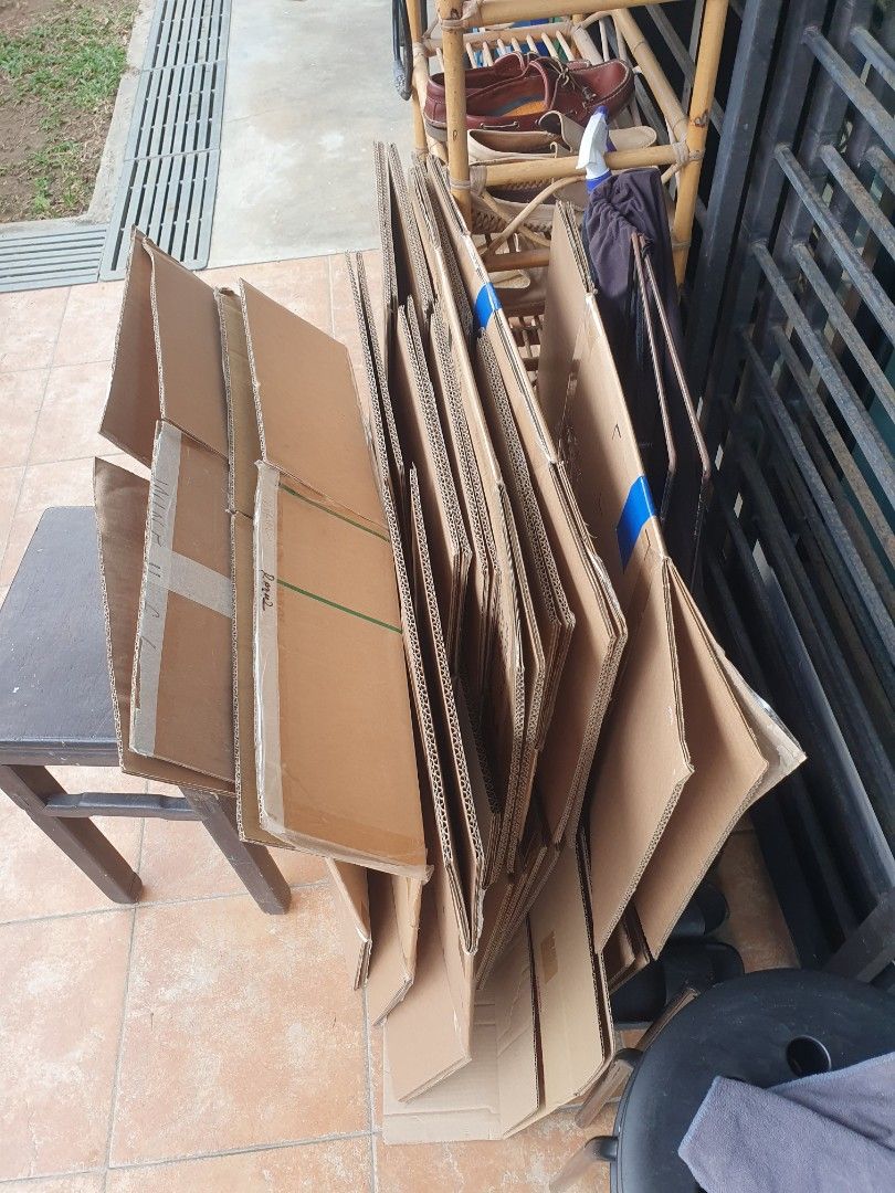 FOC - Used Carton Boxes, Furniture & Home Living, Home Improvement ...