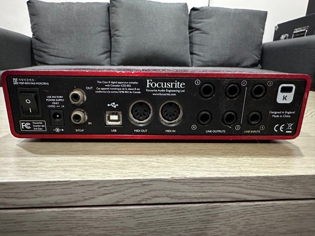 Focusrite Scarlett 6i6 2nd Gen Interface, Audio, Soundbars, Speakers ...