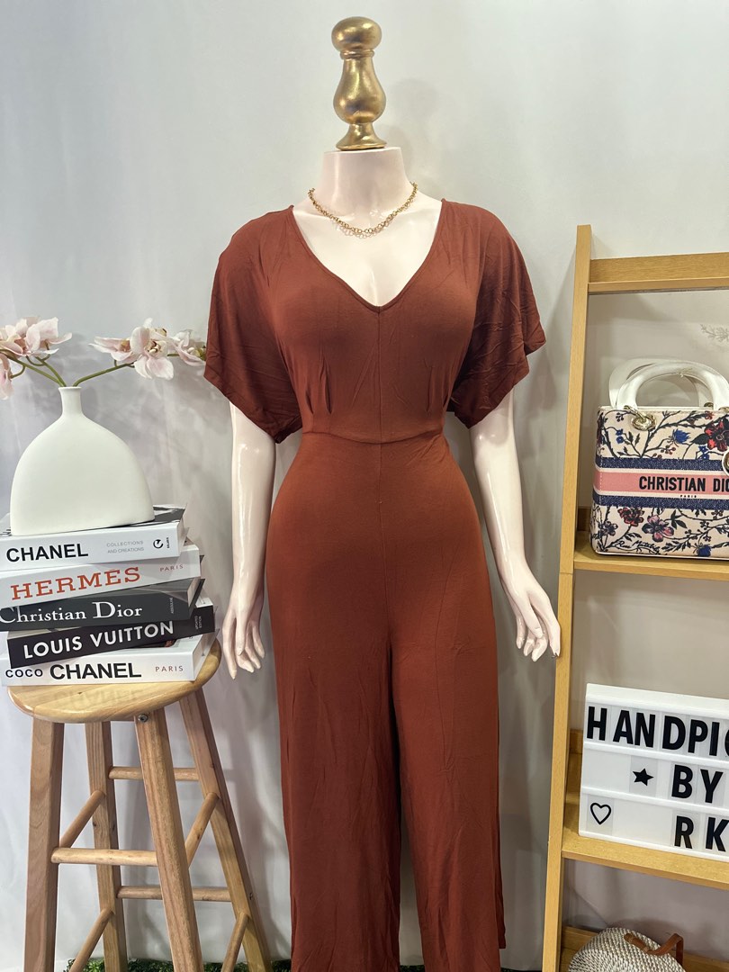 Forever 21 Rust Jumpsuit, Women's Fashion, Dresses & Sets, Jumpsuits on ...