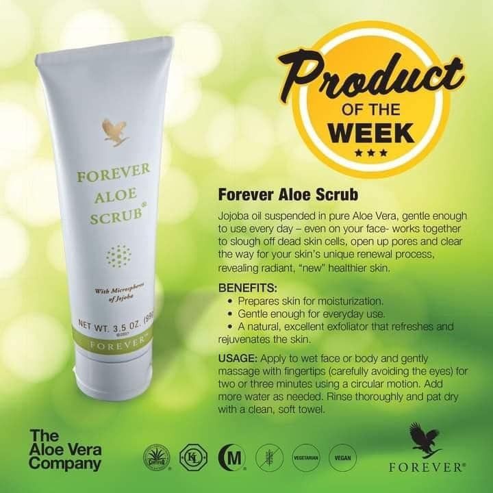 Forever Aloe Scrub, Beauty & Personal Care, Face, Face Care on Carousell