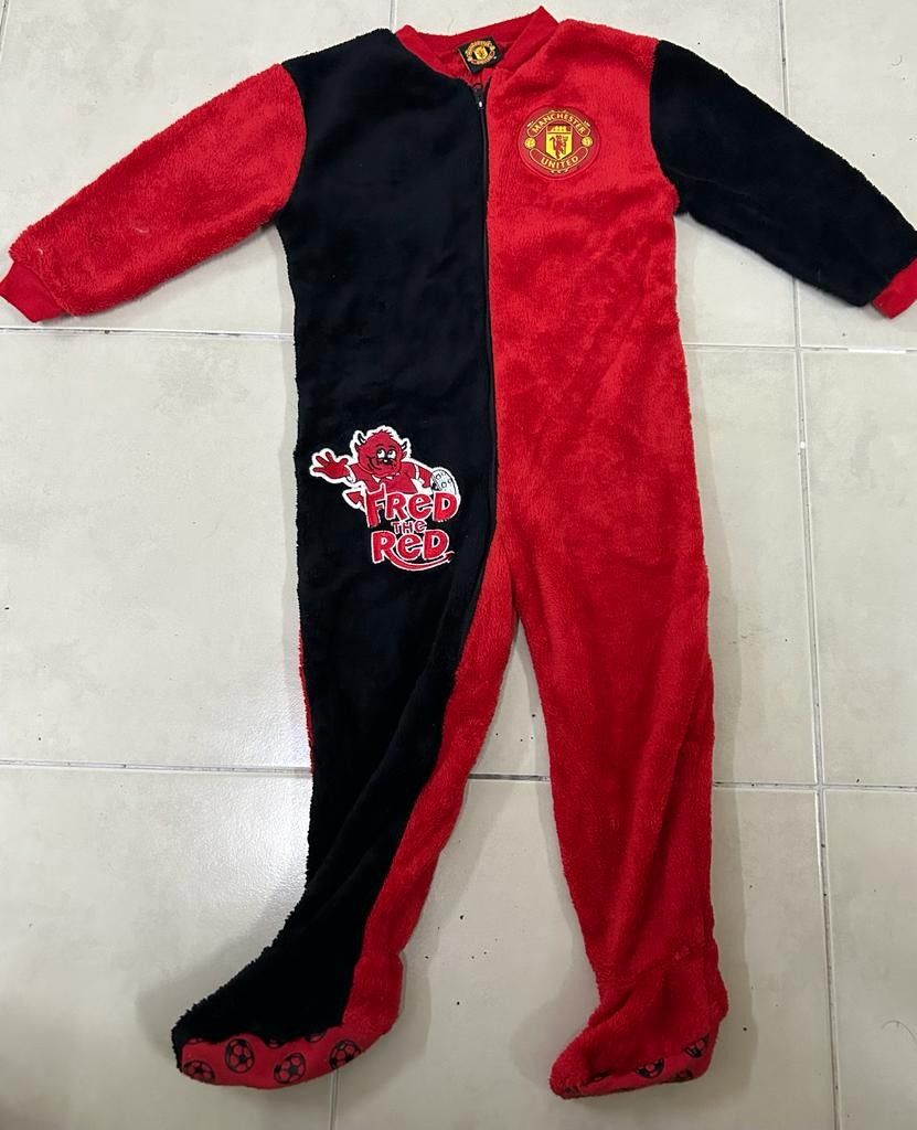 Manchester united Fred The Red Sleep Suit, Babies & Kids, Babies & Kids ...