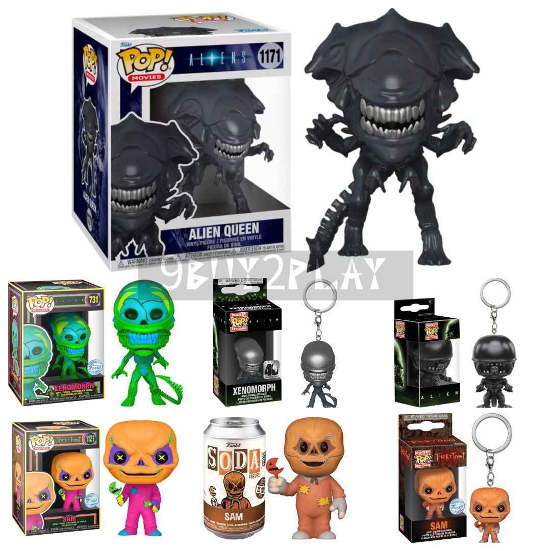 「新貨預訂」Funko pop Alien Queen Xenomorph Trick R Treat Blacklight Sam Soda ...