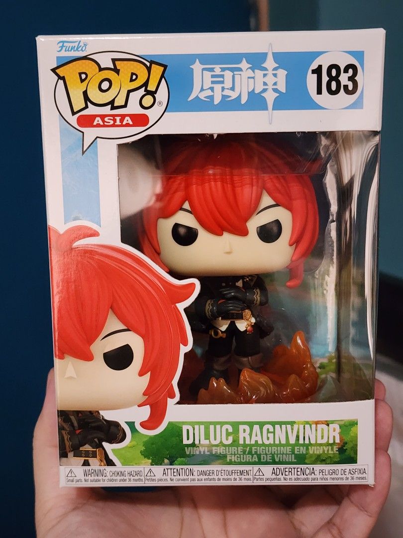 Genshin Impact Funko pop - Diluc Ragnvindr (1st release), Hobbies ...