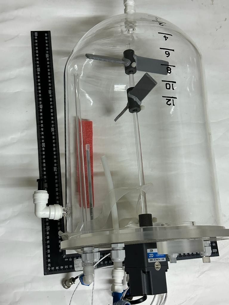 Glass reactors or mixing vessels 20L or 25L use for various liquids ...