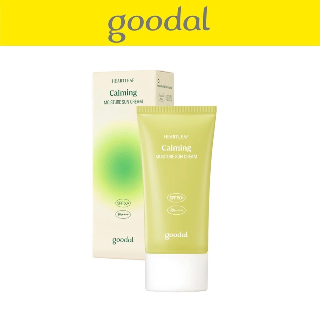 Goodal Heartleaf Calming Moisture Sun Cream, Beauty & Personal Care ...