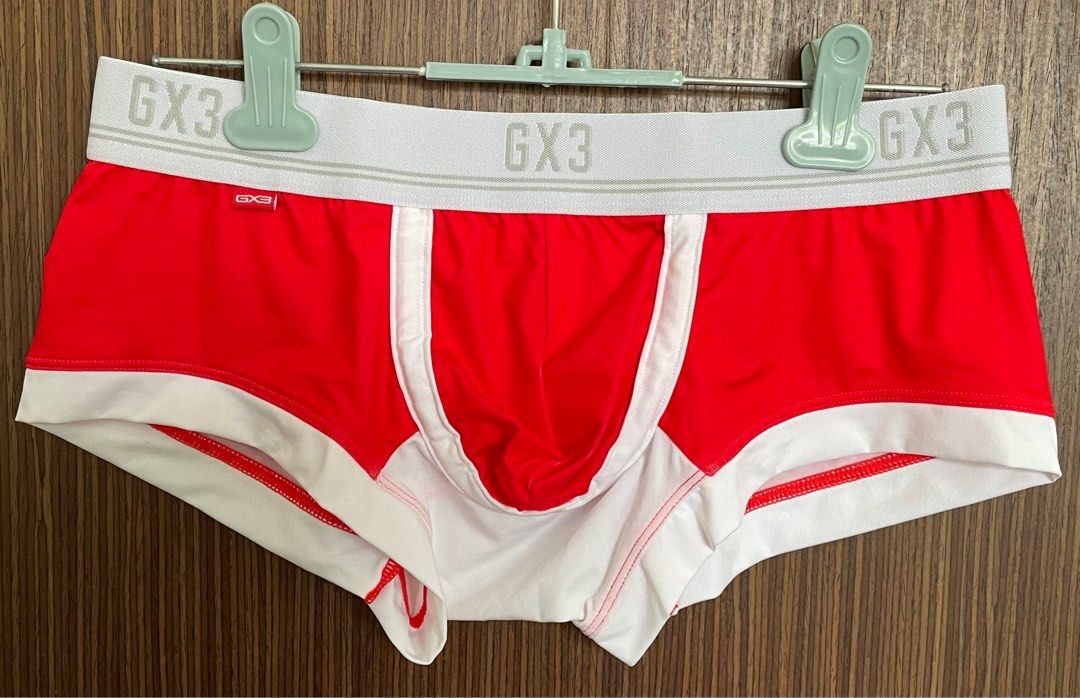 GX3 SPORTS DRY Boxer, Red, Men's Fashion, Bottoms, New Underwear on ...