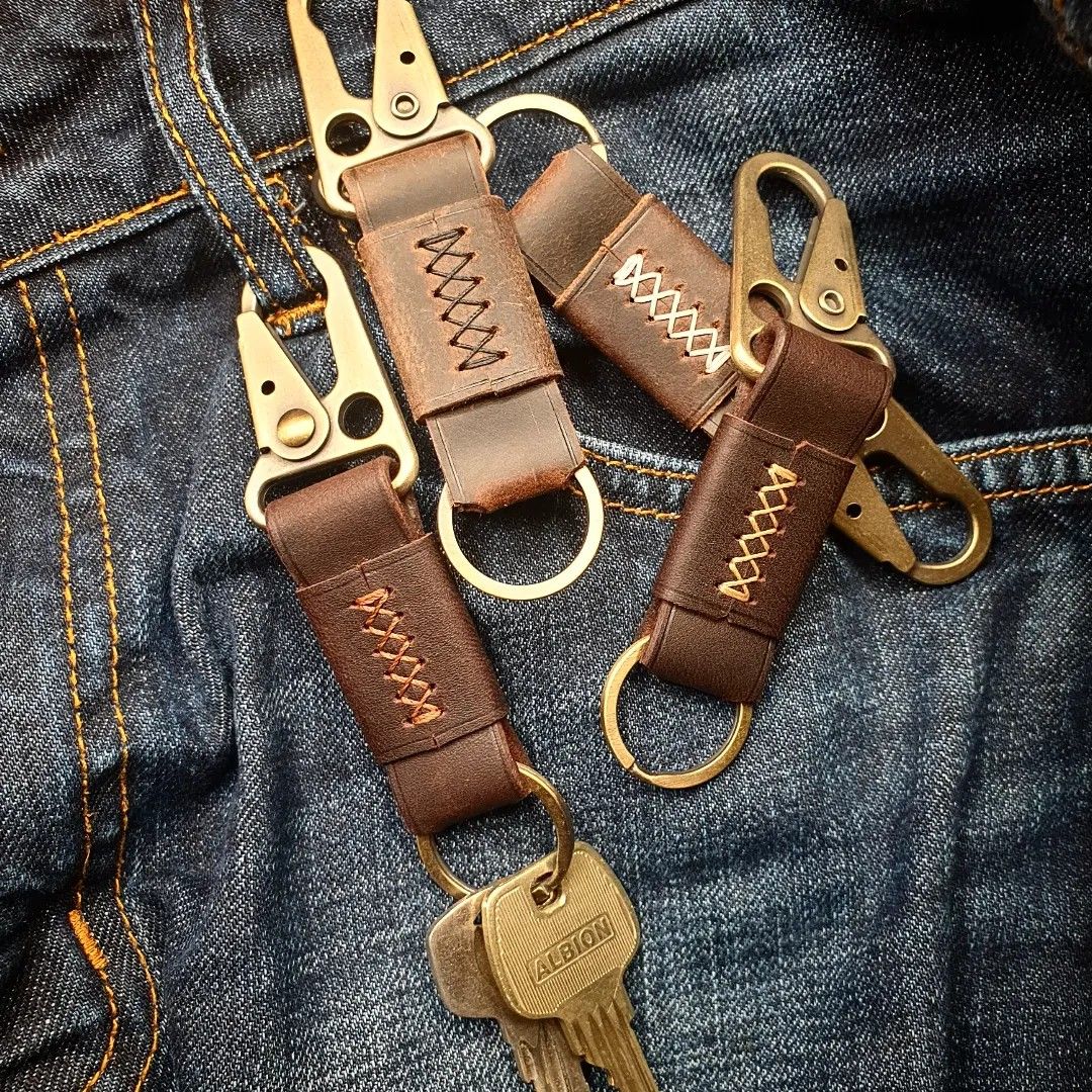 Handmade Leather Keychain, Luxury, Accessories on Carousell