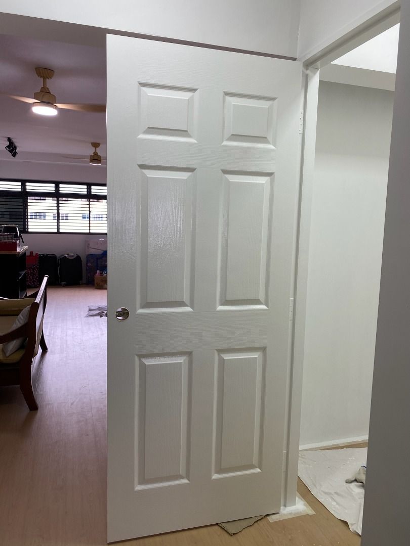 HDB Bedroom Classic Door, Furniture & Home Living, Security & Locks ...
