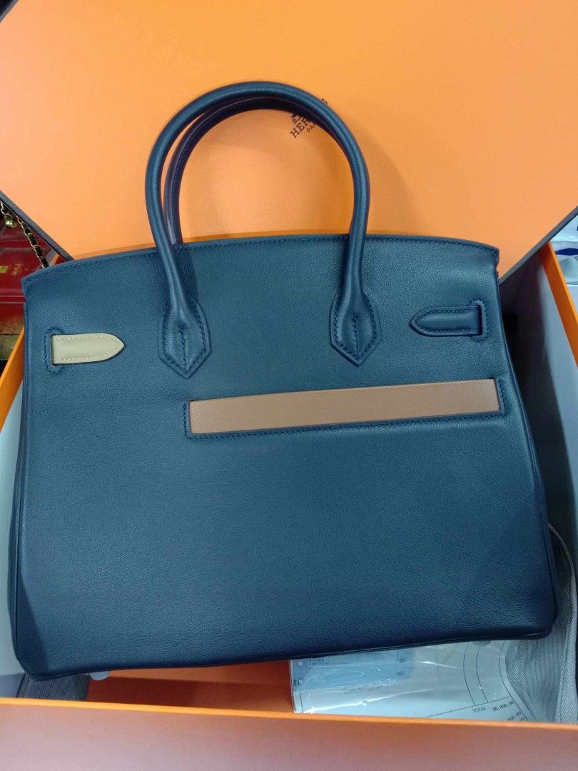 Hermes Birkin Colormatic Nata Swift pocket Limited Edition Epsom ...