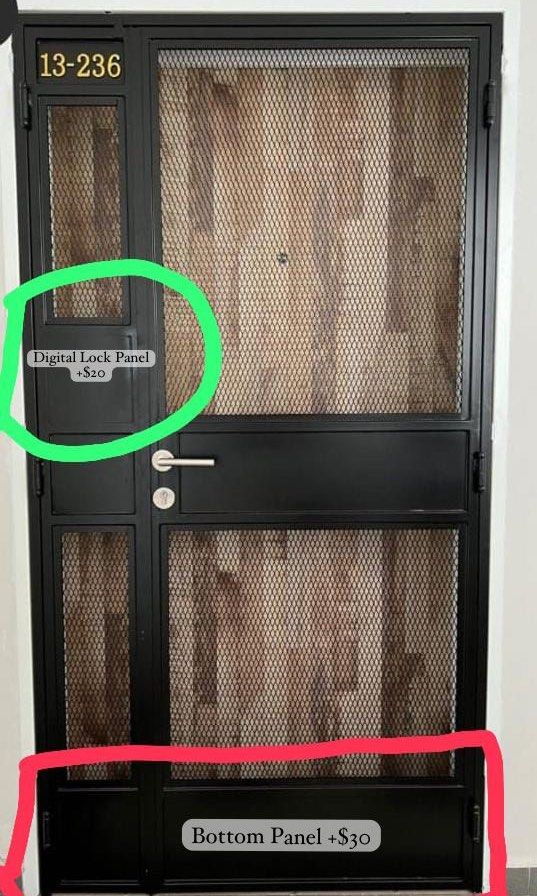 Horizontal Privacy Gate, Furniture & Home Living, Security & Locks ...
