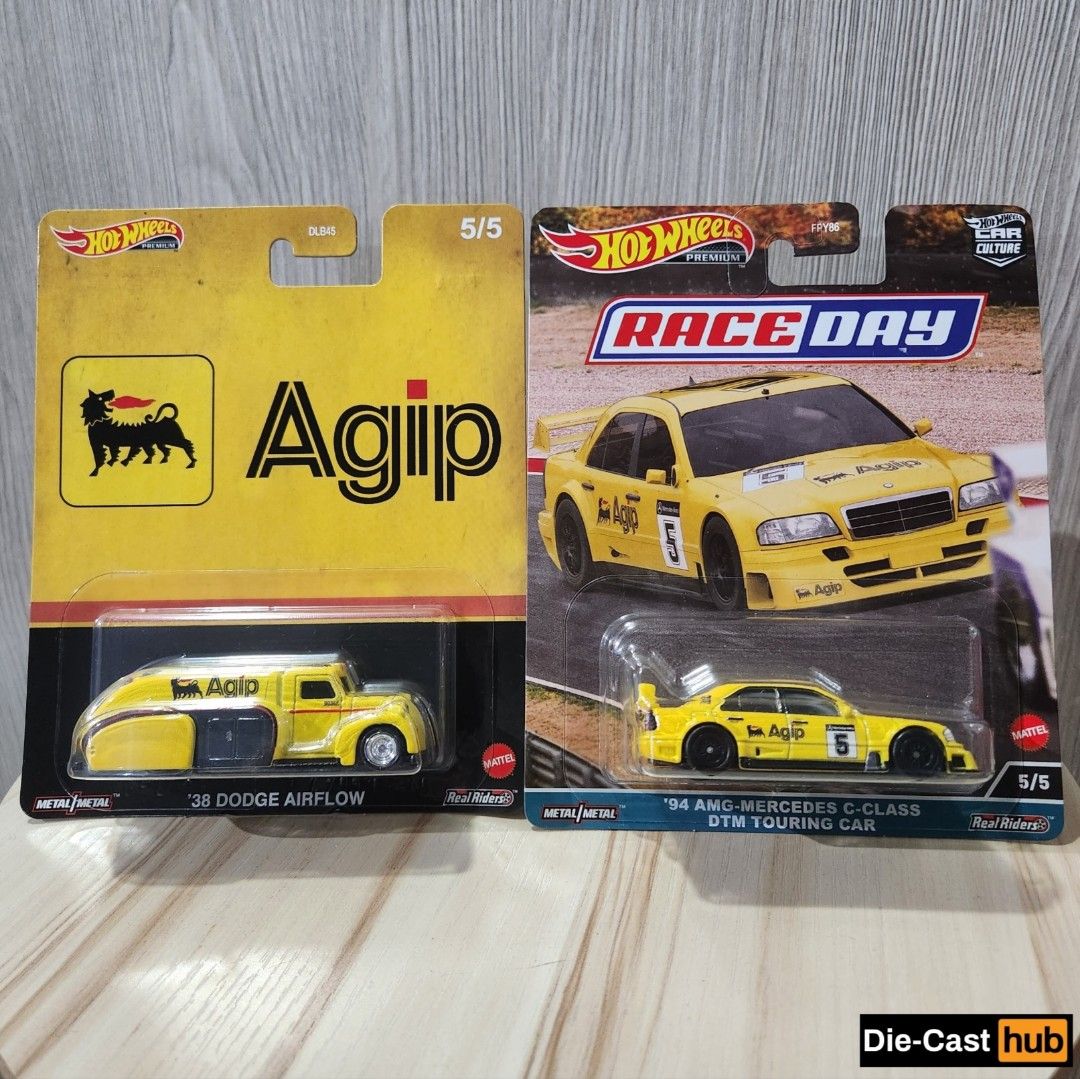 Hotwheels Agip oil company set 38 Dodge Airflow and 94 AMG-Mercedes C ...