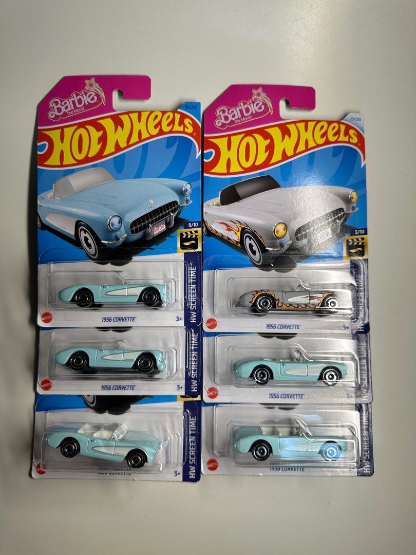Hotwheels Barbie 1956 Corvette, Hobbies & Toys, Toys & Games on Carousell