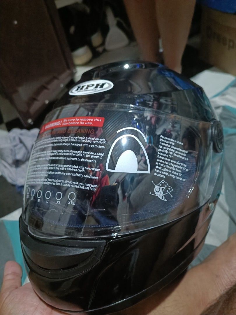HPH HELMET FULLFACE, Motorbikes, Motorbike Parts & Accessories, Helmets ...