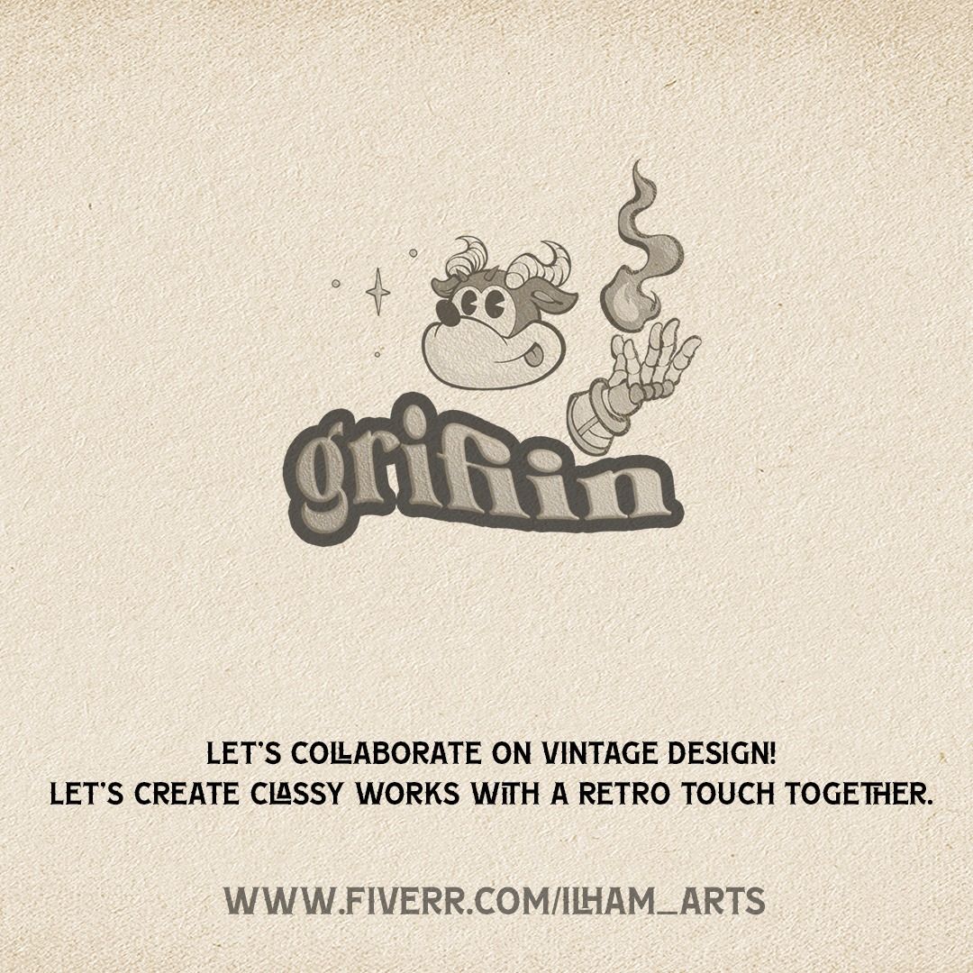 I will design vintage retro 1930s in rubber hose cartoon style, Desain ...