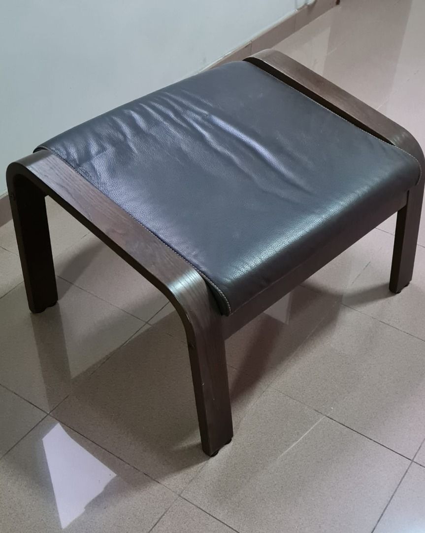 Ikea Arm Chair and Footrest set, Furniture & Home Living, Furniture ...