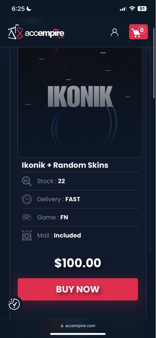 ikonic fortnite account, Video Gaming, Gaming Accessories, Game Gift ...
