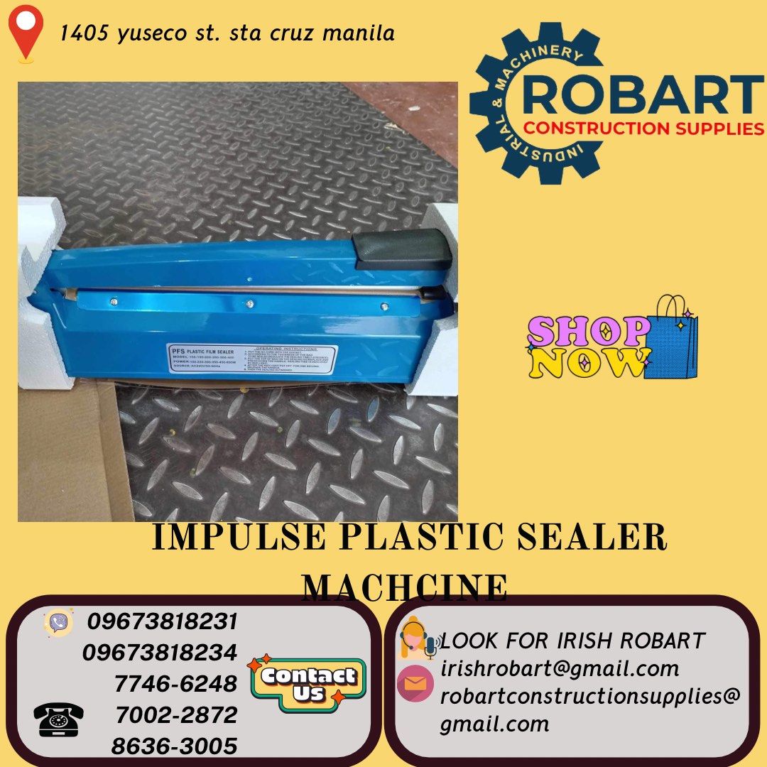 IMPULSIVE PLASTIC SEALER MACHINE, Commercial & Industrial, Construction ...
