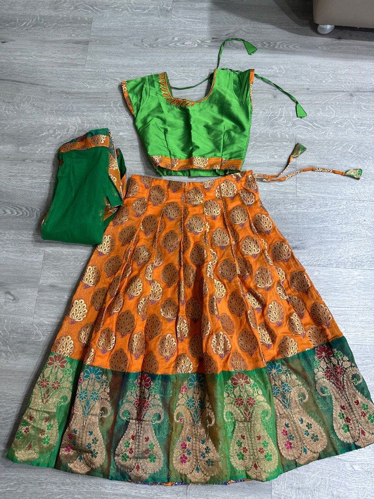 Indian Deepavali Costume Girl, Babies & Kids, Babies & Kids Fashion on ...