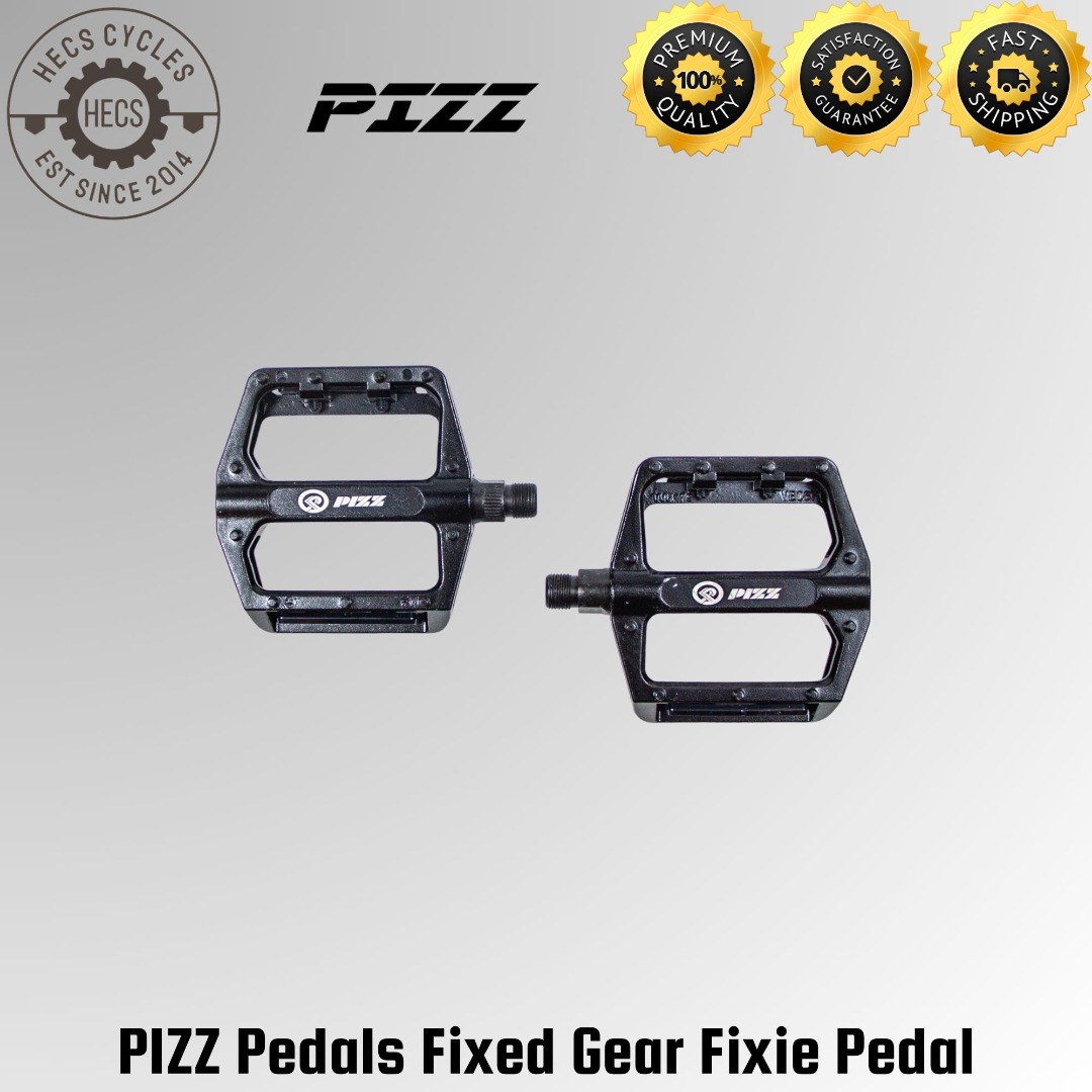 PIZZ Pedals Fixed Gear Fixie Pedal, Sports Equipment, Bicycles & Parts ...