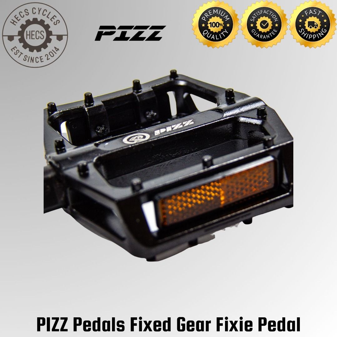 PIZZ Pedals Fixed Gear Fixie Pedal, Sports Equipment, Bicycles & Parts ...