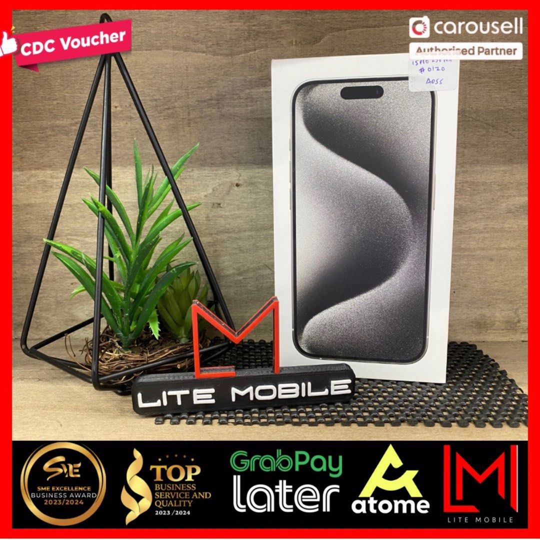 iPhone 15 Pro White Titanium 256GB, Mobile Phones & Gadgets, Mobile ...
