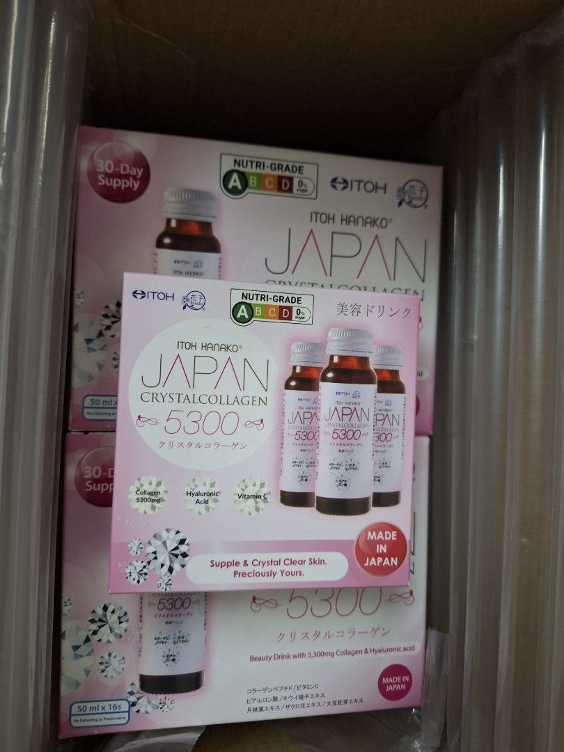 ITOH Hanako Japan Crystal Collagen Drink 5300mg, Health & Nutrition ...