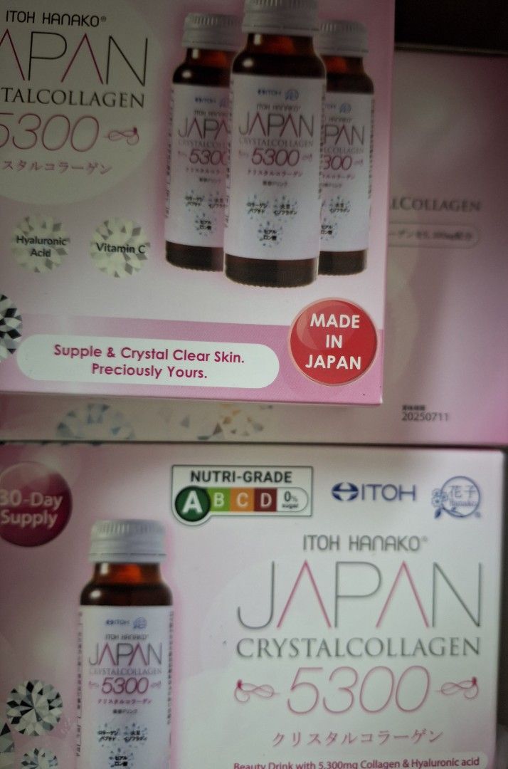 ITOH Hanako Japan Crystal Collagen Drink 5300mg, Health & Nutrition ...