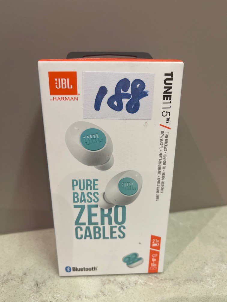 JBL Tune 115 wireless earbuds, Audio, Earphones on Carousell