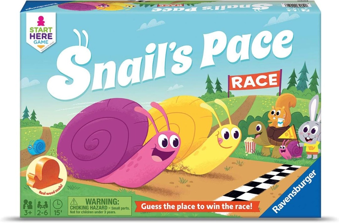 JE-Snail's Pace Race Game, Hobbies & Toys, Toys & Games on Carousell