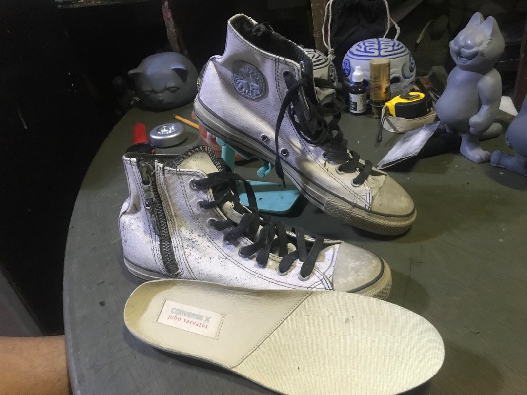 John Varvatos x Chuck Taylor All Star Side Zip High 'Painted - Black ...