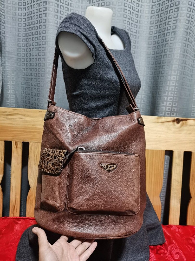 JRA bullfrog leather backpack tote bag, Women's Fashion, Bags & Wallets ...