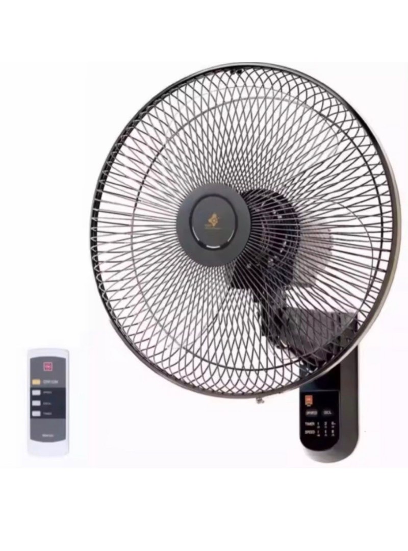 KDK M40MS wall fan 16 inch with remote control, Furniture & Home Living ...