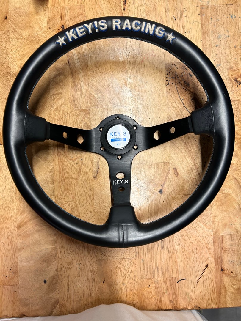 Keys Racing 350MM Steering wheel, Car Accessories, Accessories on Carousell