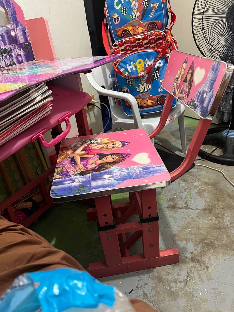 Kids Study Table - Princess Barbie, Babies & Kids, Baby Nursery & Kids ...