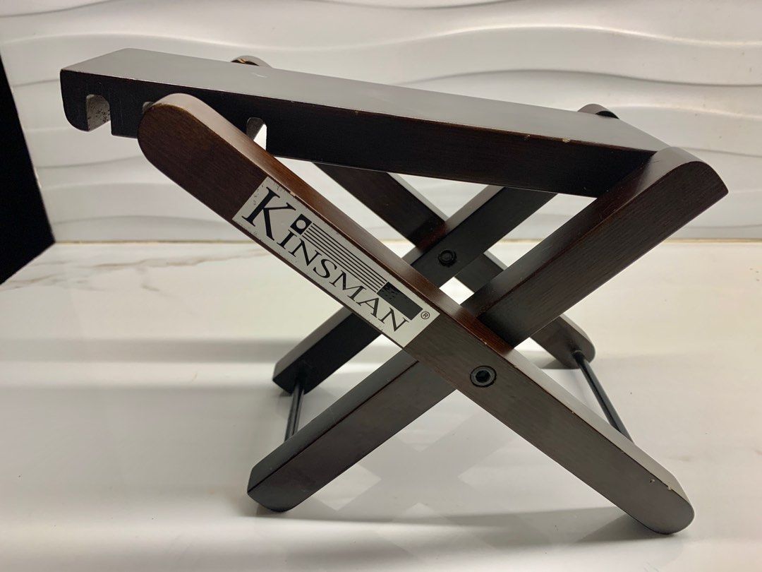 KINSMAN Wooden Guitar Foot Stool, Guitar Foot Rest Height Adjustable ...