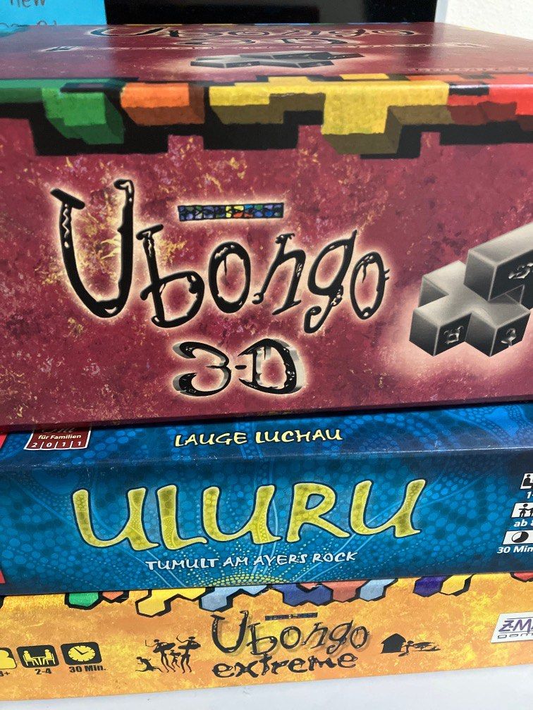 KOSMOS board game bundle-Ubongo 3D, Ubongo Extreme and Uluru, Hobbies ...