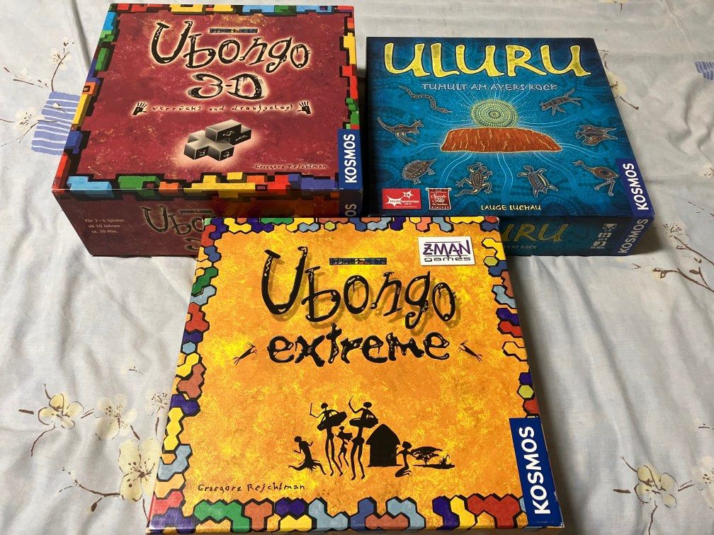 KOSMOS board game bundle-Ubongo 3D, Ubongo Extreme and Uluru, Hobbies ...