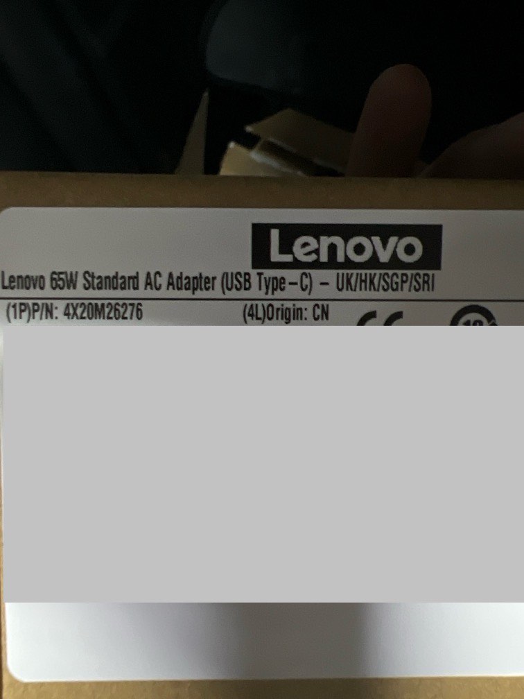 Lenovo W Standard Ac Adapter Usb Type C Computers Tech Laptops Notebooks On Carousell