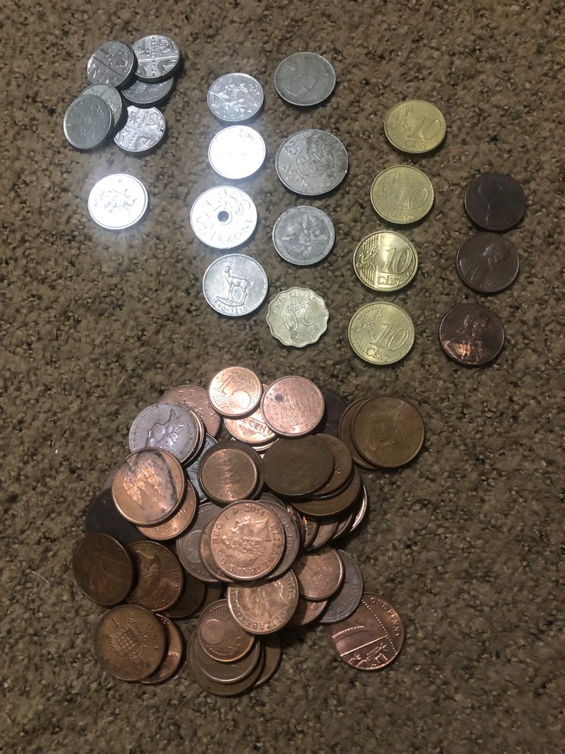 Lot set of old international pennies and coins, Hobbies & Toys ...