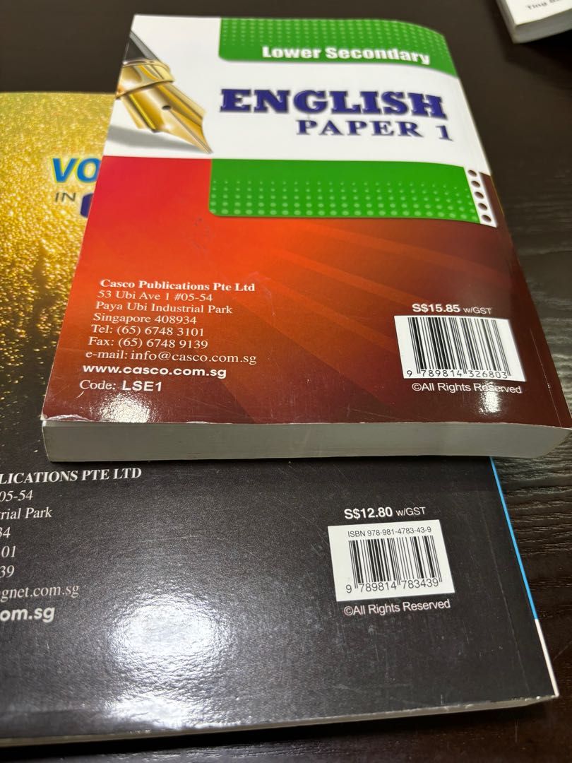 Lower Secondary Sec 1 English Paper 1 Vocabulary In Context Casco ...