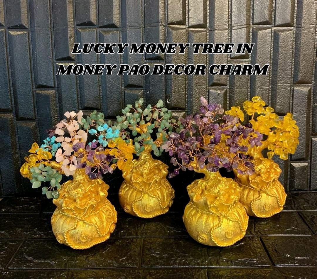 Lucky money tree decor, Furniture & Home Living, Home Decor, Other Home ...