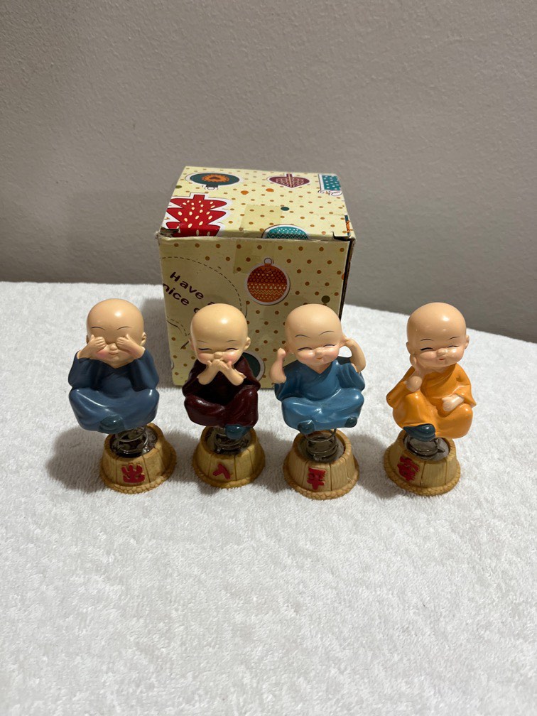 Lucky monks (All 4 pieces), Hobbies & Toys, Memorabilia & Collectibles ...