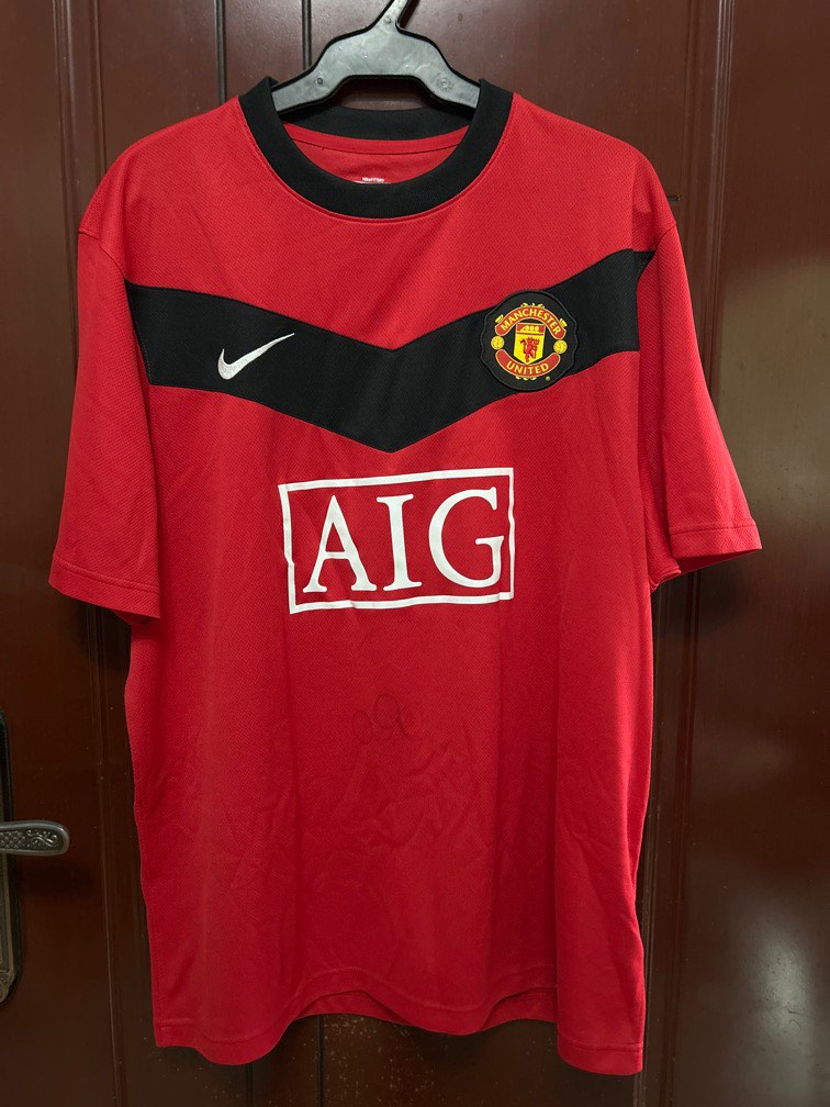 Manchester United Kit (2009 Home Kit) Authentic Nike, Men's Fashion ...